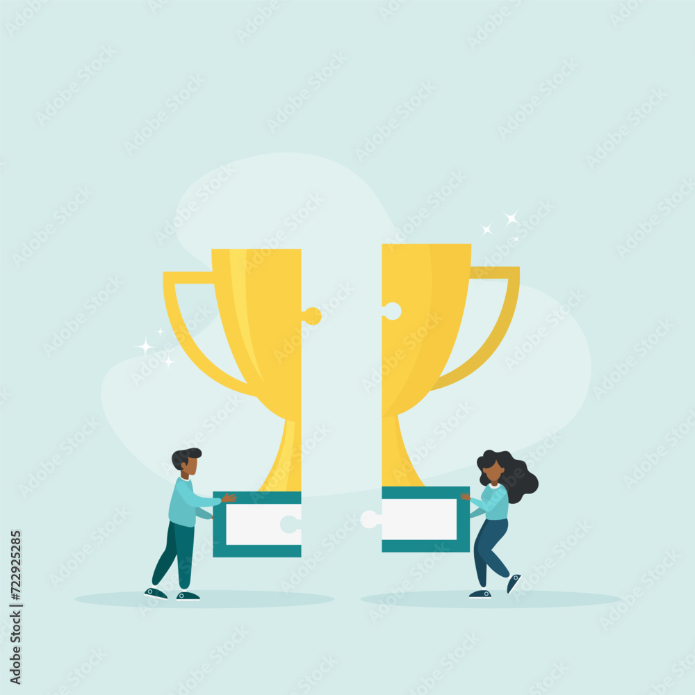 Win-win situation, agreement or solution to win together, solution to ...