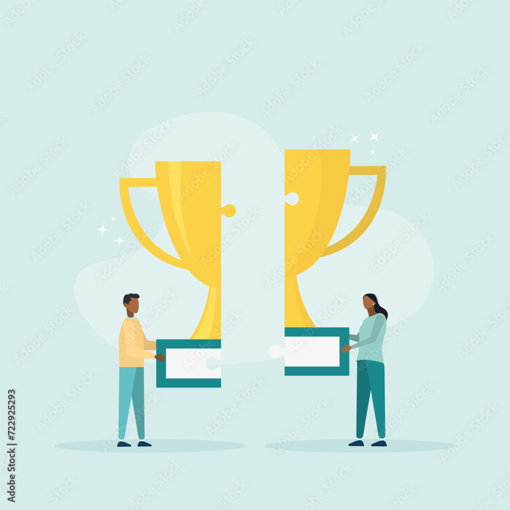 Win-win situation, agreement or solution to win together, solution to ...