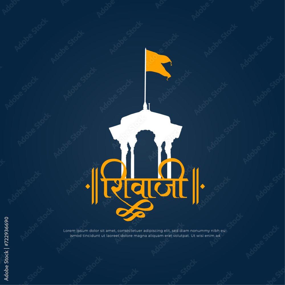 Happy Chhatrapati Shivaji Maharaj Jayanti Banner Design. Shivaji ...