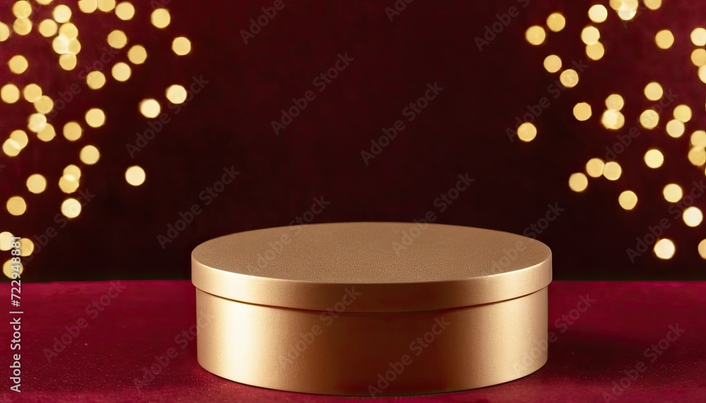 Podium, Lights, Display: Golden podium center, illuminated background ...