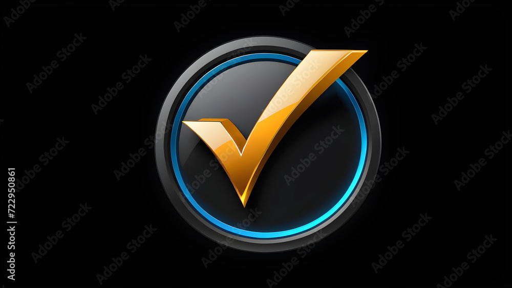 checkmark success tick sign icon. Approved icon. Certified Medal Icon ...