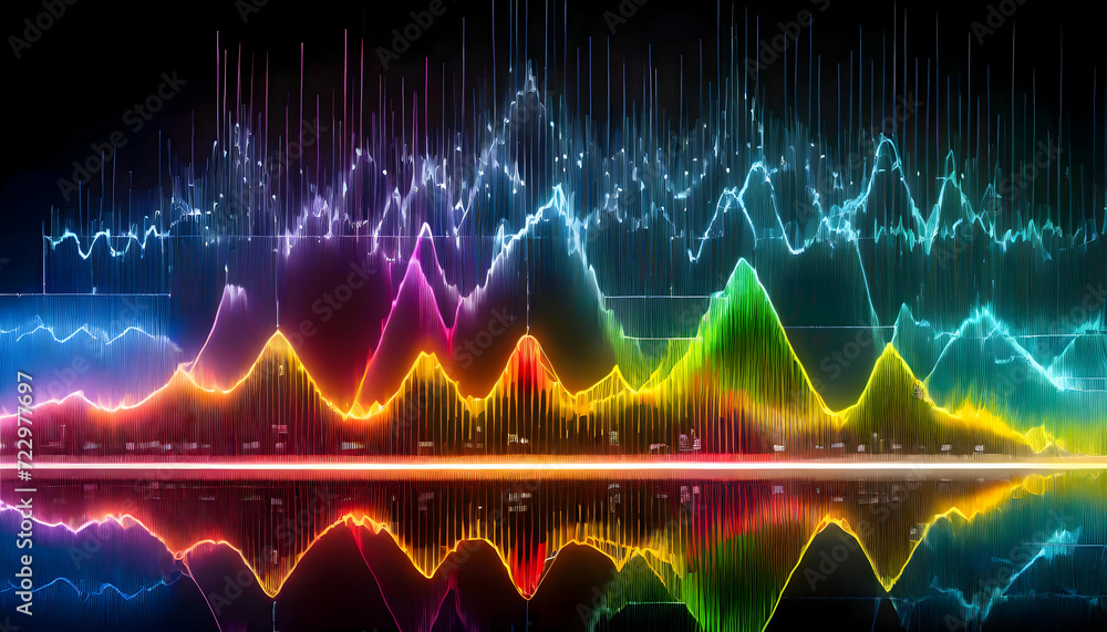 Illustrate the beauty of radio frequency waves as they propagate ...