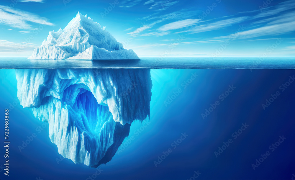 Tip of the iceberg. Hidden Challenges: The Iceberg Effect in Problem-Solving Background Stock ...