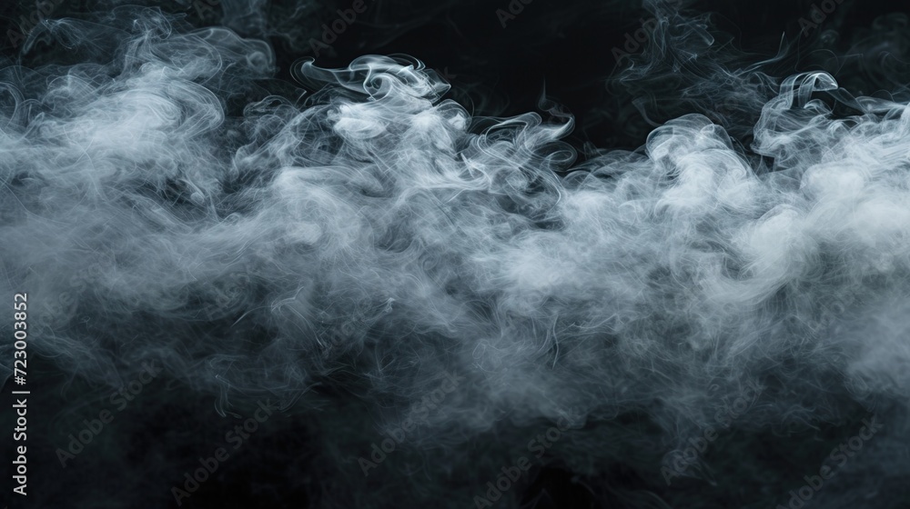 Actual smoke with an empty core and an explosion outward. Stock Photo ...