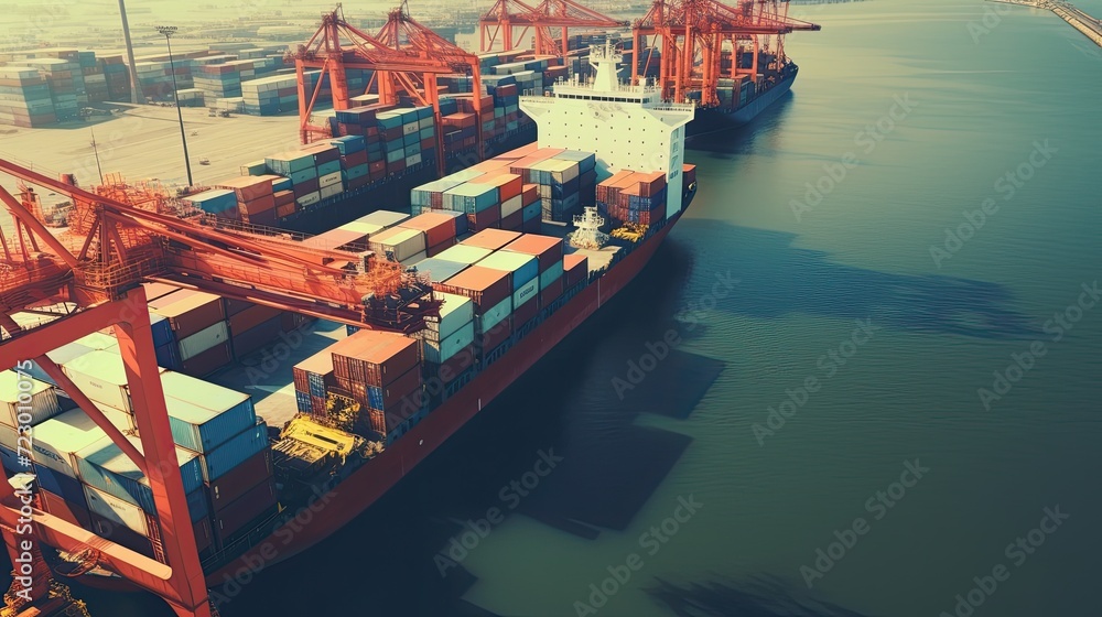 dynamic world of container terminal operations at this bustling port ...