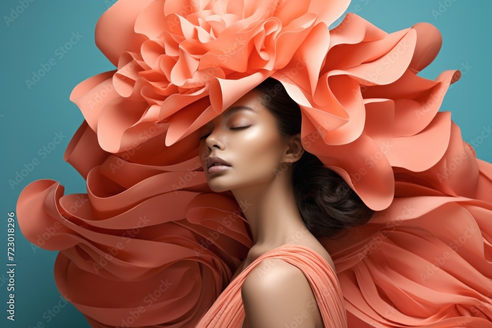 Woman's day background in paper style. woman's day background with ...
