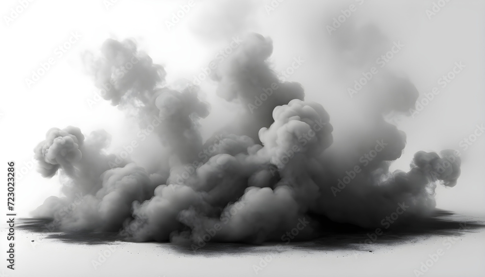 ภาพประกอบสต็อก Smoke black ground fog cloud floor mist background steam ...