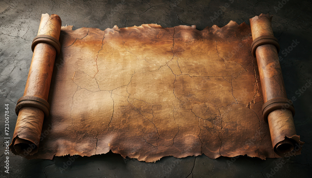 Old manuscript parchment Hebrew text ancient biblical scroll prophets ...