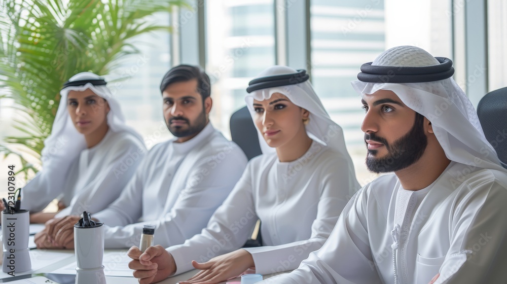 Foto de Group of middle-eastern corporate business people wearing ...