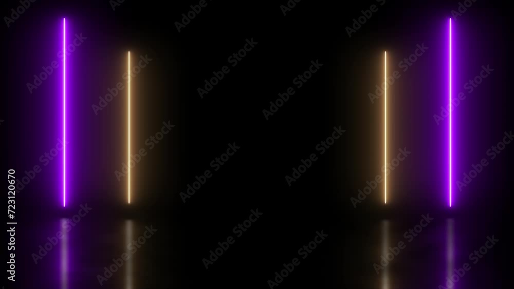 neon stage animation neon stick background alpha 4k animation neon ...