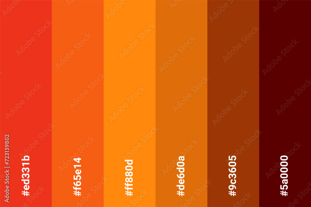 Abstract Colored Palette Guide. Table color shades. Color harmony ...
