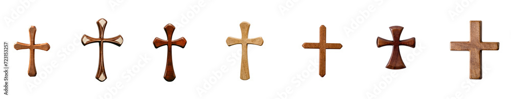 Wooden Crucifix Collection: Assorted Styles and Colors Depicting the ...