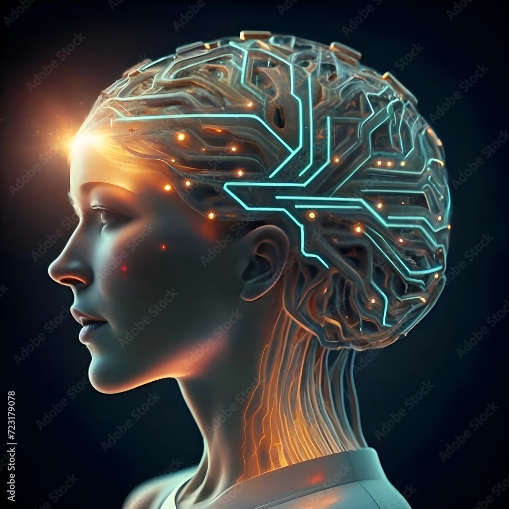 head with brain.. Explore the advancements in artificial intelligence by dissecting the neural ...