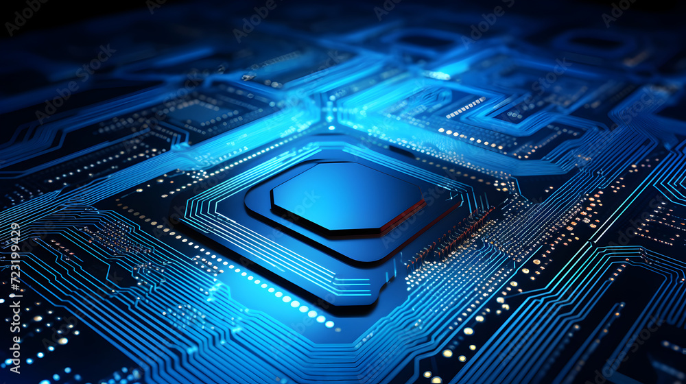 Central computer processors CPU technology background. Close up of a ...