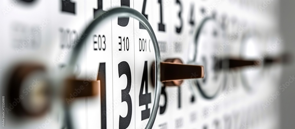 Chinese version of the visual acuity chart, with "Standard logarithmic ...