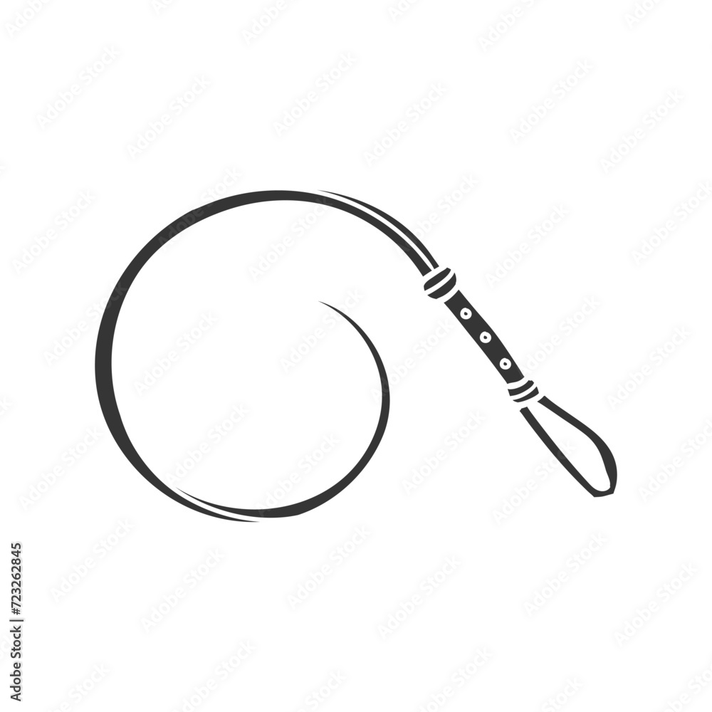 Roman Whip Icon Silhouette Illustration. Ancient Objects Vector Graphic ...