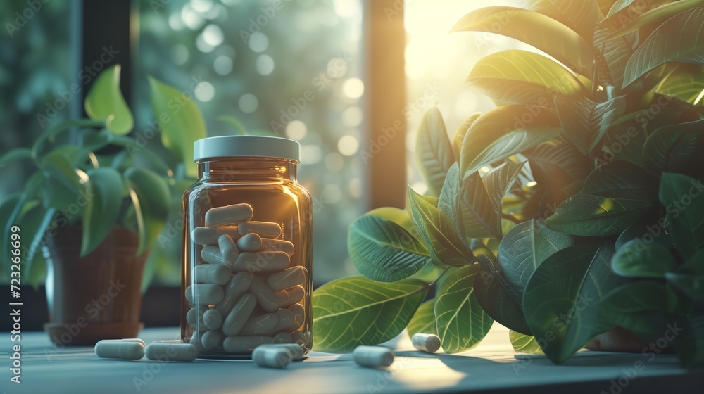 A visual concept showcasing magnesium supplement pills, essential for ...