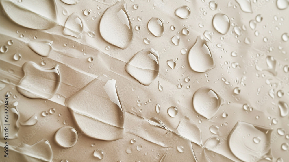 A paper texture with water droplet effects, simulating a surface ...