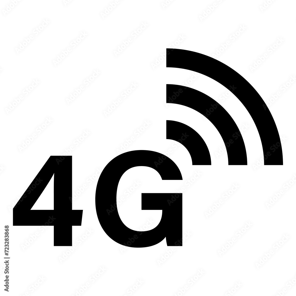 4G Icons on Transparent Background for Modern Connectivity, PNG Stock ...