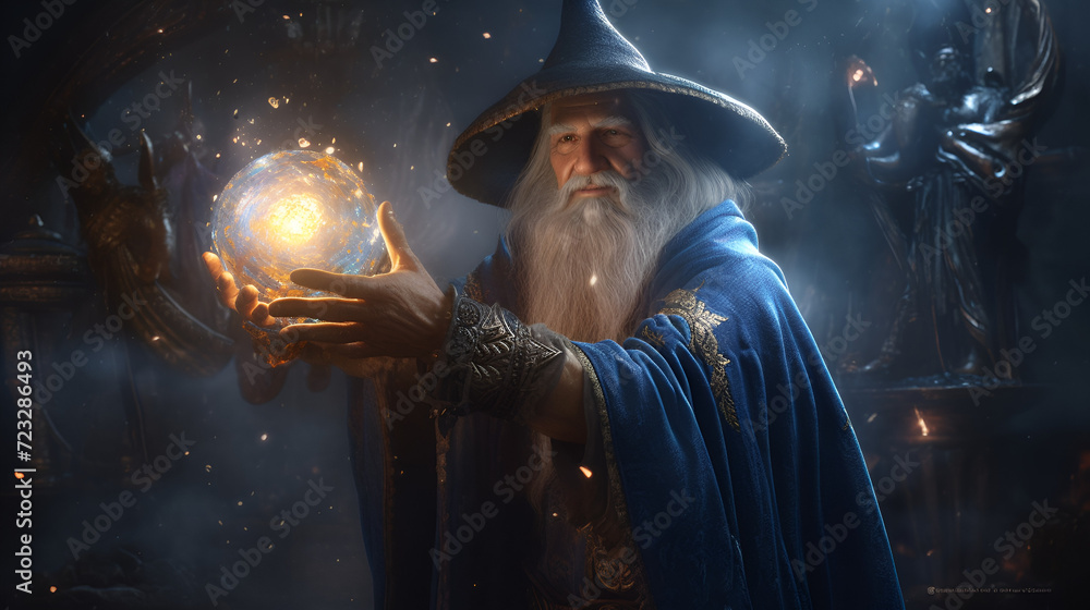 Beautiful Wizard Design, Perfect for your Project or Wallpaper, Ai ...