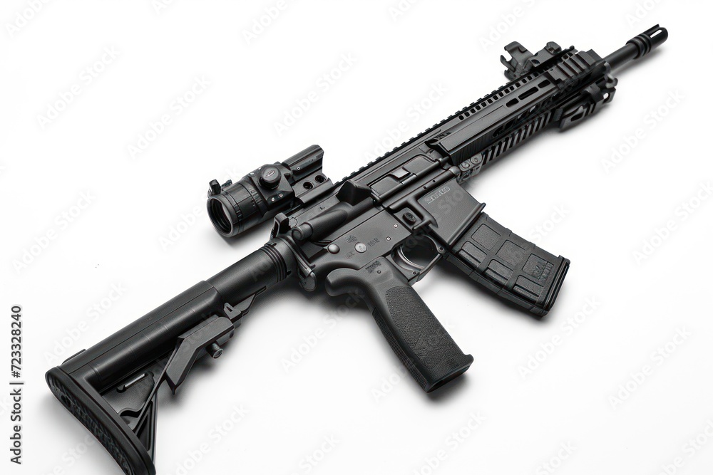 Modern isolated automatic rifle for police special forces and army use ...