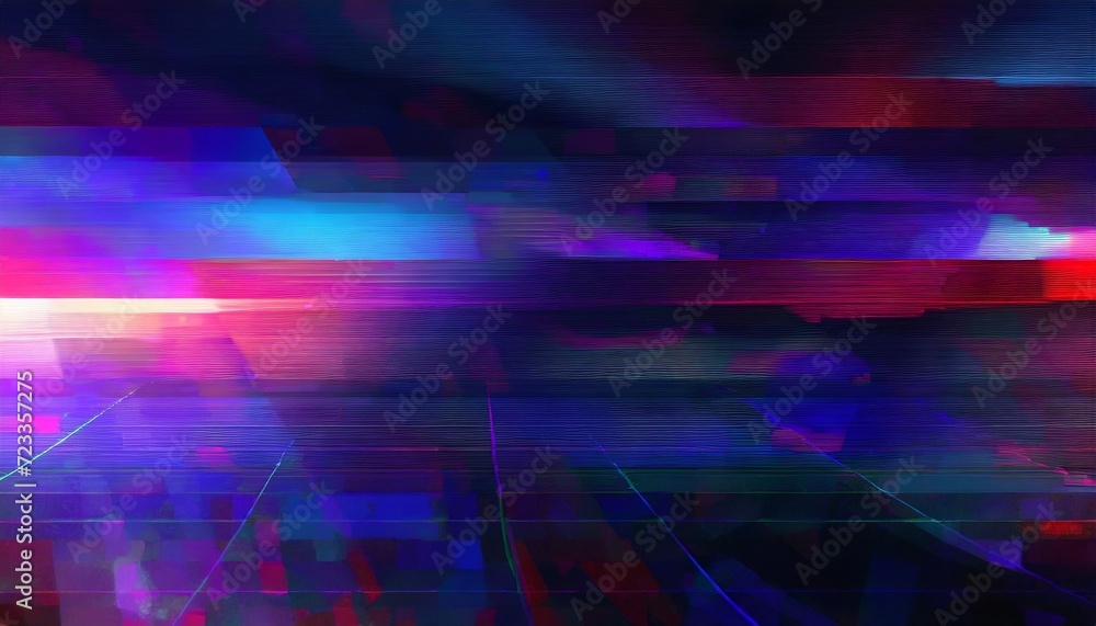 abstract background with interlaced digital glitch and distortion ...
