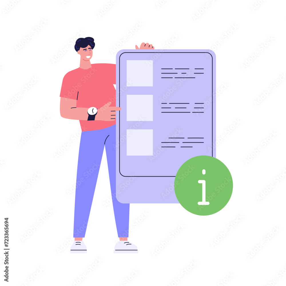 Using self-service with info. Users touch screen self service terminal ...
