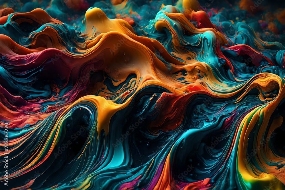 Witness the dance of colors in motion with an HD-captured image ...