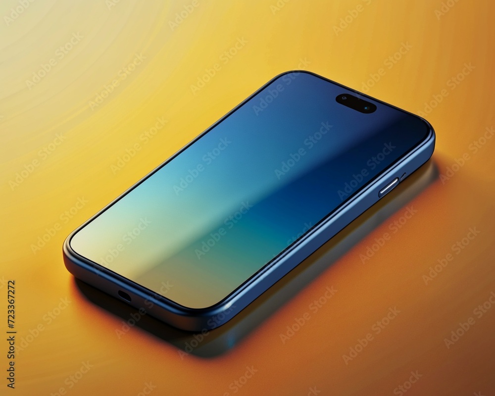 Realistic smartphone mockup. perspective mobile phone mockup similar to ...