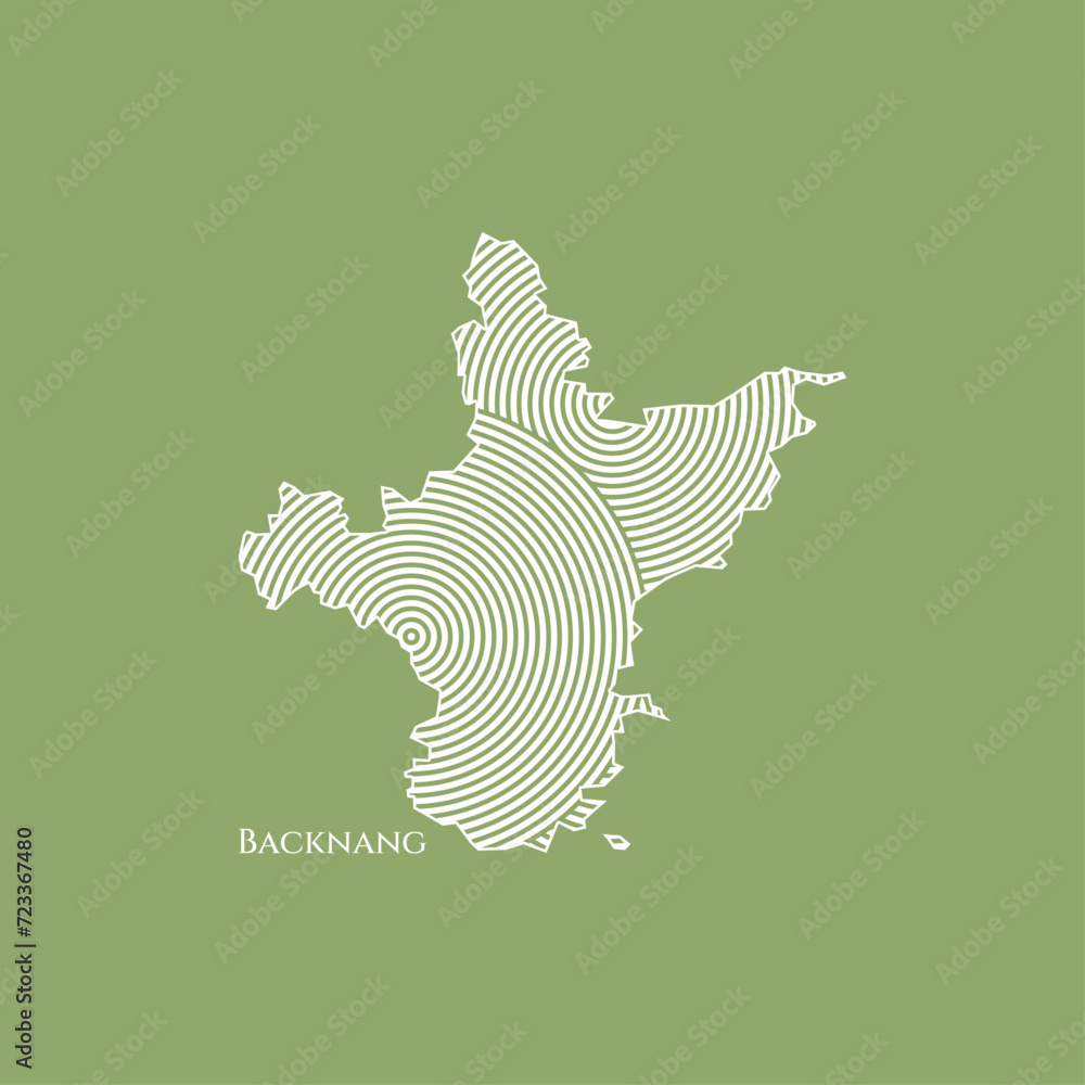 Backnang Map - World Map International vector template. German region ...