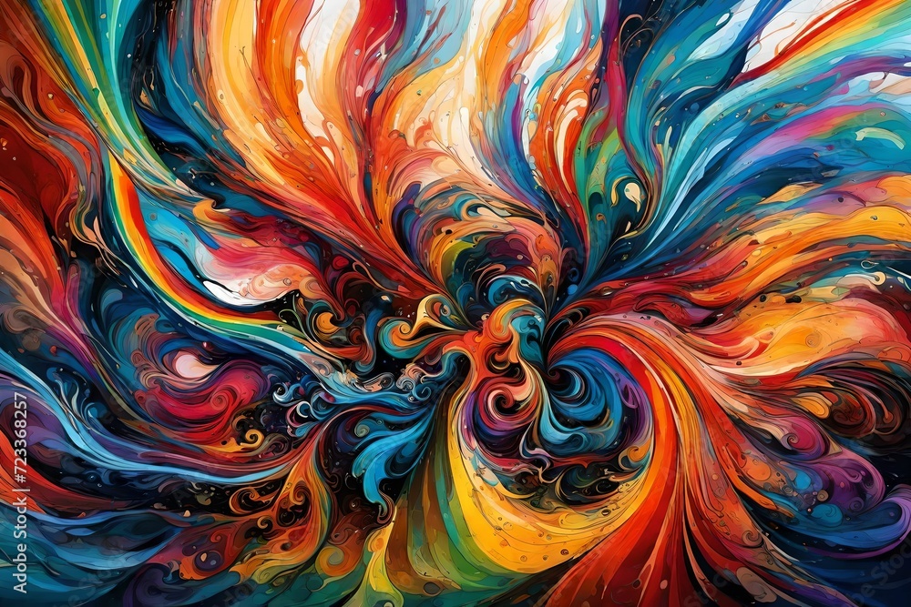 Witness the dance of colors in motion with an HD-captured image ...