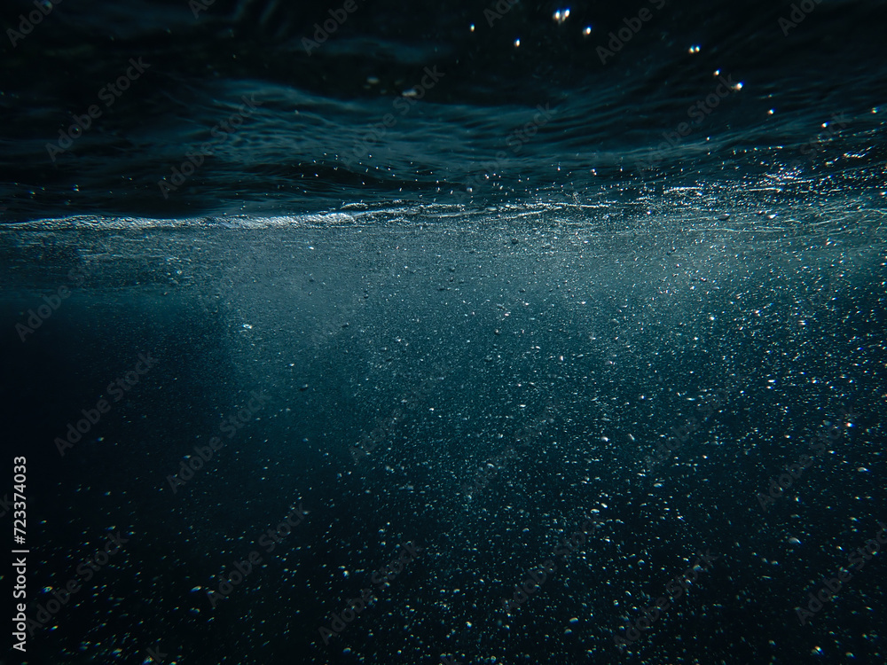 bubbles, bubbles undersea, undersea, green water, underwater, crystal ...