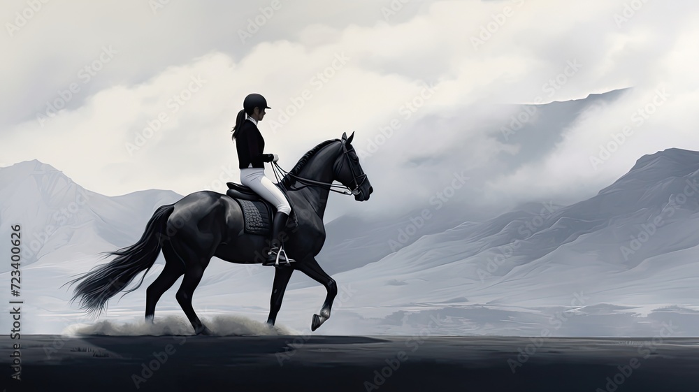 the equestrian lifestyle with a captivating photograph showcasing the ...