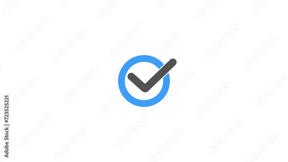 Animated Check mark icon, positive symbol, tick mark icon, confirm ...