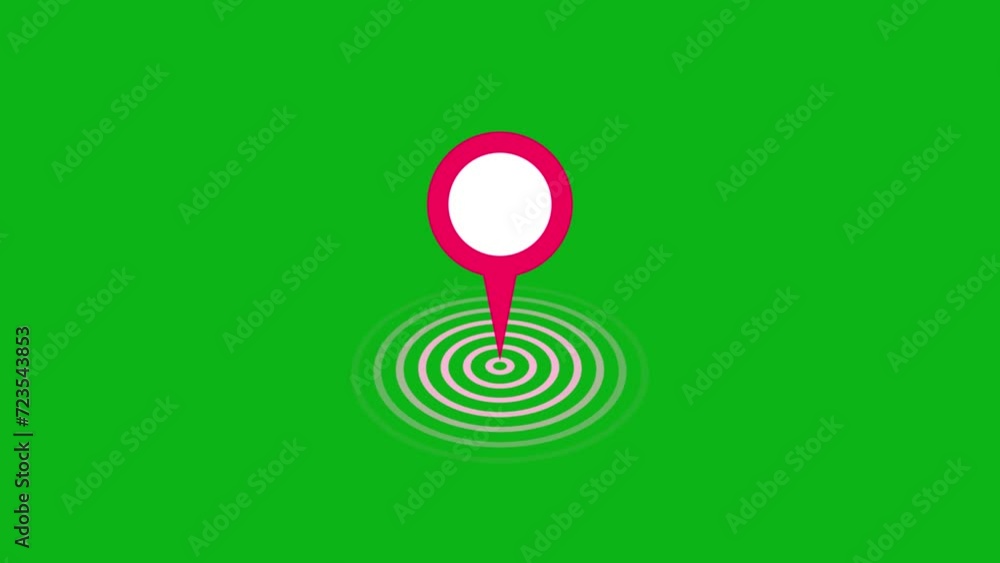 Vidéo Stock gps map navigator system animation. searching direction ...