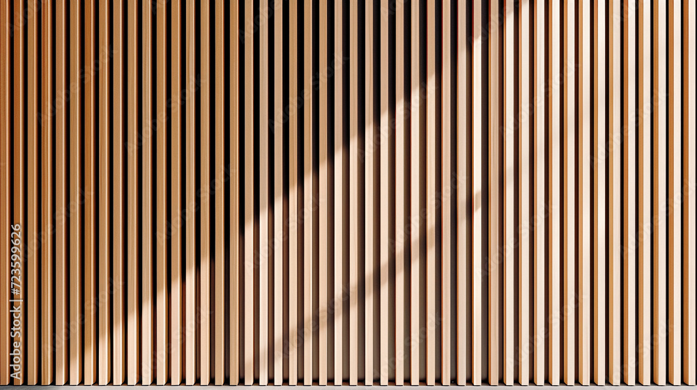 Modern acoustic panel - vertical wood pattern - wooden slats in ...