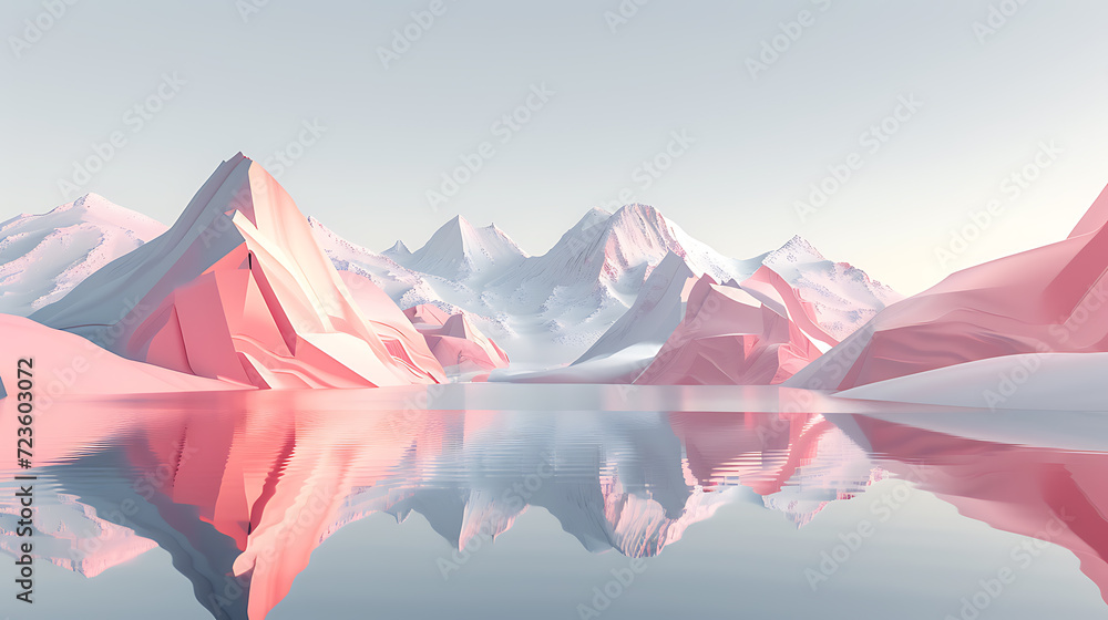 A mesmerizing 3D landscape that seamlessly blends reality and fantasy ...