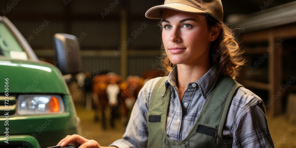 Professional Farm Manager Supervising Planting, Cultivating, and ...