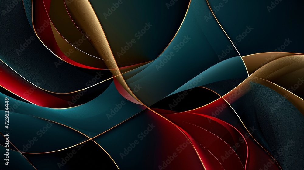 Generative AI image of abstract art, structure, simplism, dark colors ...