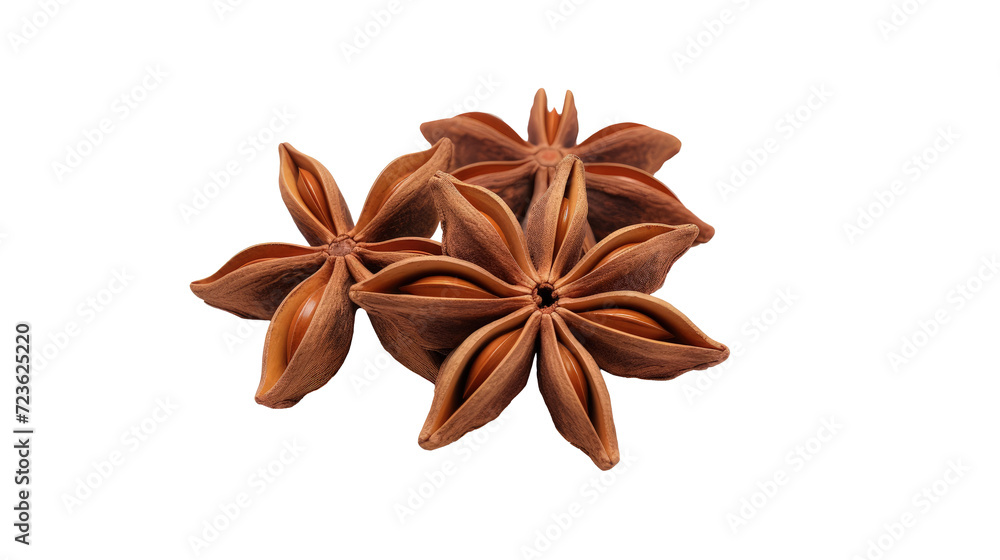 Fresh raw organic anise on white isolated on clear png background and ...