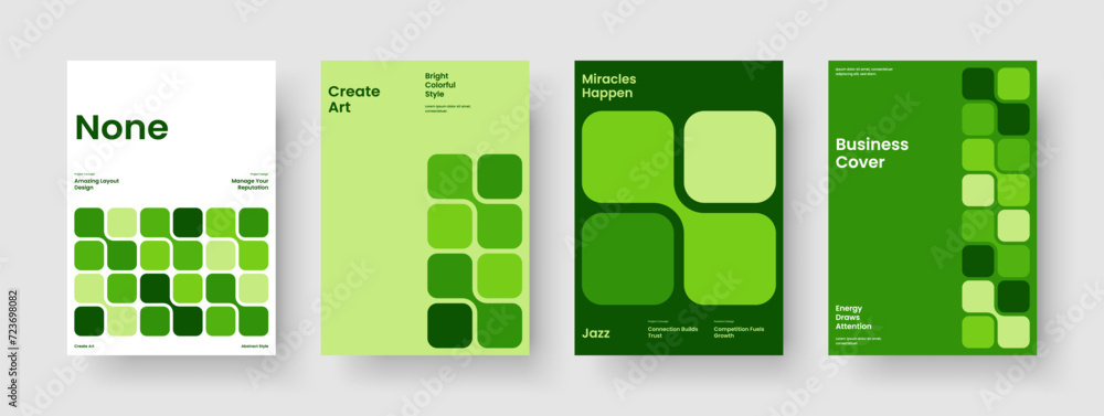 Modern Business Presentation Layout. Creative Book Cover Template ...