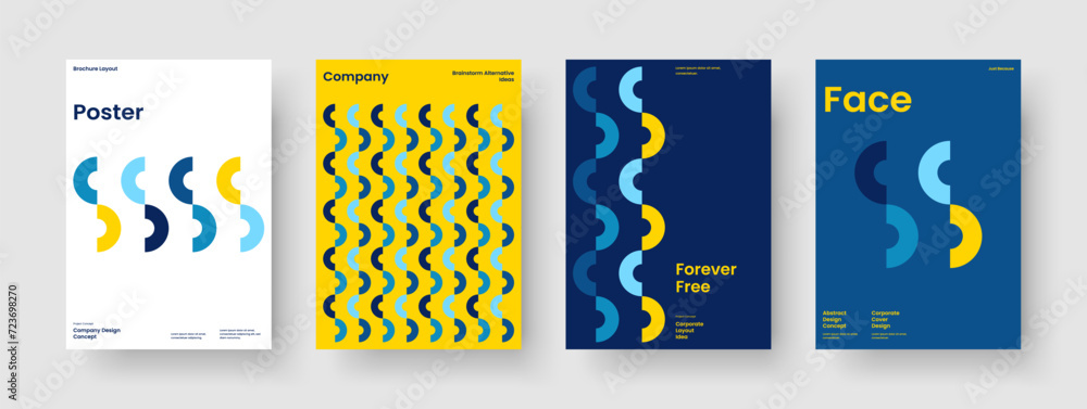 Abstract Background Design. Creative Poster Layout. Geometric Flyer ...