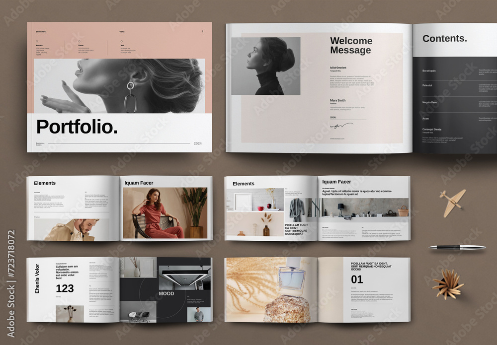 Portfolio Layout Stock Template | Adobe Stock