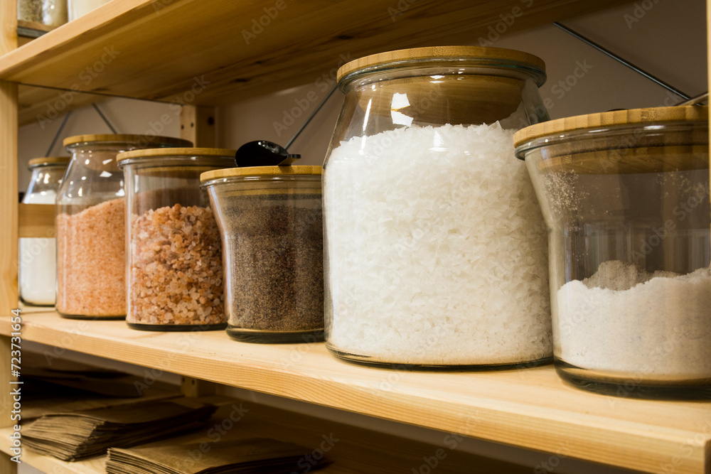 Self service bulk organic food. Eco-friendly zero waste shop. Small ...