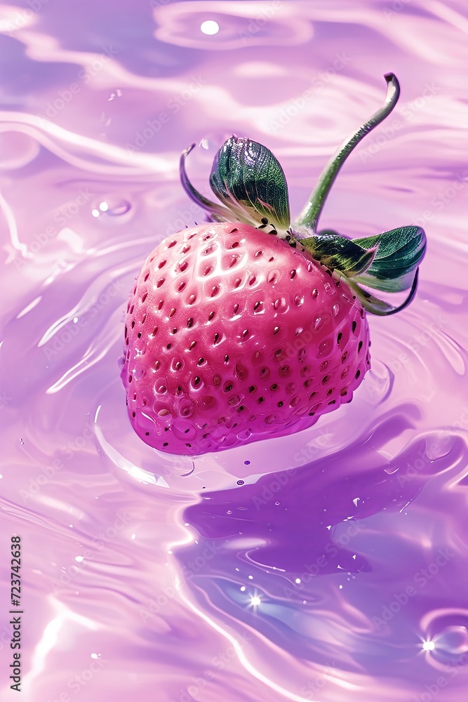 Strawberry wallpaper pink 775 hd, in the style of ren hang, hyper ...