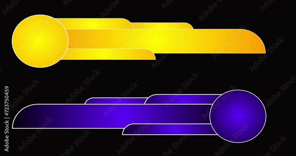 4K Fancy lower third pack in an alpha channel. Cool-designed colorful ...