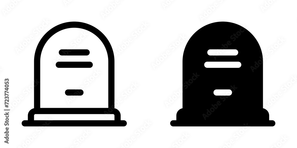 Editable tombstone vector icon. Part of a big icon set family. Perfect ...