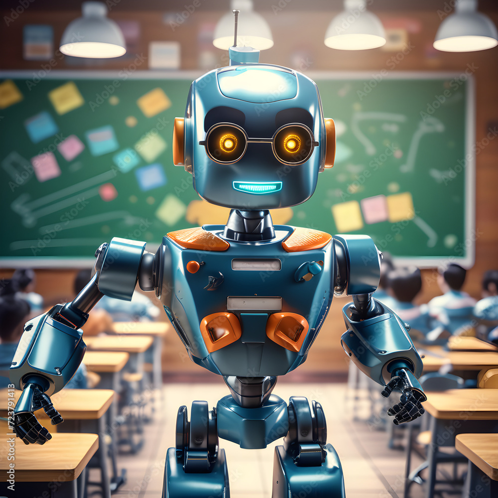 Future school,cyber ,future, robot, cyborg,Fourth Industrial Revolution ...