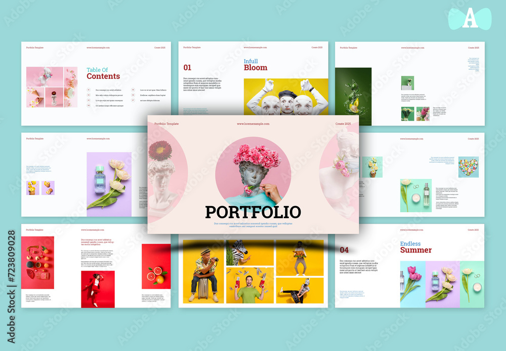 Portfolio Presentation Template Stock Template | Adobe Stock