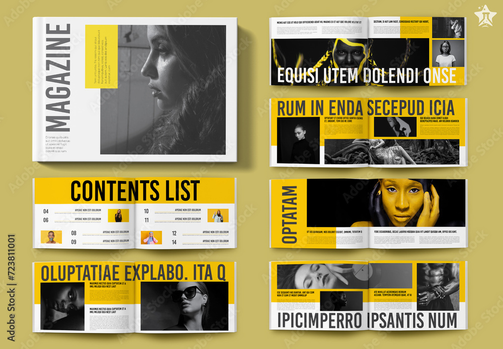 Magazine Landscape Stock Template | Adobe Stock